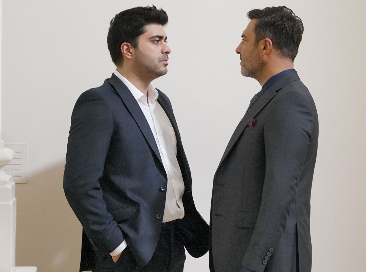 What is the young man saying to the other man with his body language ...